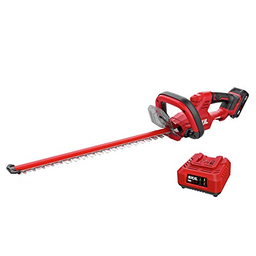 SKIL HT4222B-10 PWR CORE 20 22" Hedge Trimmer Kit, Includes 2.0Ah Battery and Charger