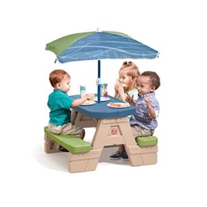 Step2 Sit and Play Kids Picnic Table With Umbrella