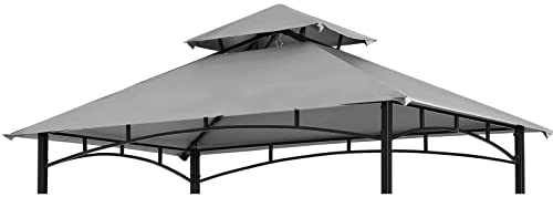 COOSHADE Grill Gazebo Replacement Roof Top for L-GZ238PST-11(Grey)