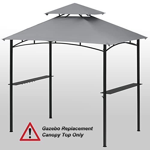 COOSHADE Grill Gazebo Replacement Roof Top for L-GZ238PST-11(Grey)