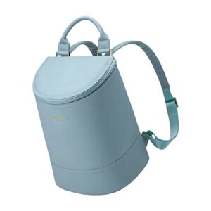 corkcicle eola cooler backpack, waterproof and leak proof insulated bag, perfect for wine, beer, and ice packs, seafoam