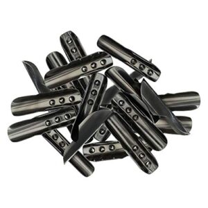 paracord planet 23 mm gunmetal t-bar – 25 pack. for the end of shoe laces