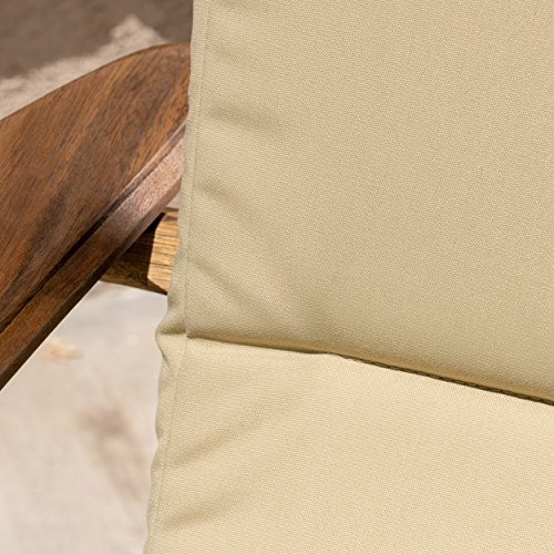 Christopher Knight Home Reed Outdoor Water-Resistant Adirondack Chair Cushion, Khaki, 1 Count (Pack of 1)