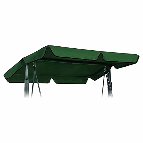 LMMDDP Outdoor Swing Canopy Replacement Waterproof Dustproof Porch Top Cover Seats Furniture for Home Garden Supplies Green