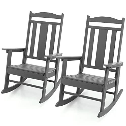 WYFDP 2 Piece Patio Rocker Rocker High Back