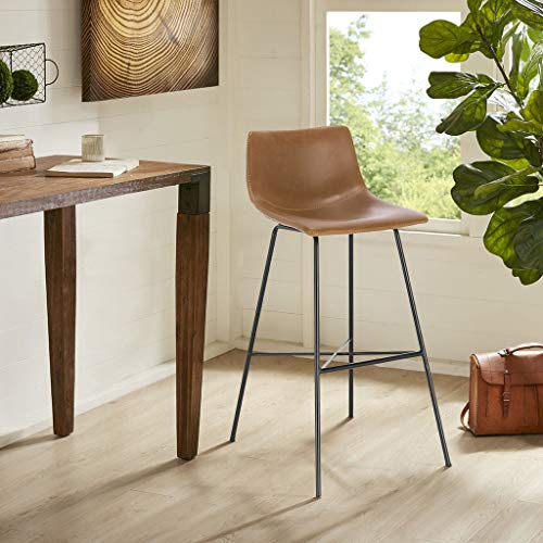 POLY & BARK Paxton 29” Bar Stool in Tan, Set of 3