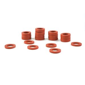 30 Pcs Garden Hose Washer Rubber, Hosnhh Heavy Duty Rubber Washer Fit All Standard 3/4" Garden Hose Fittings, Watering Timer, Sprinkler (Red）