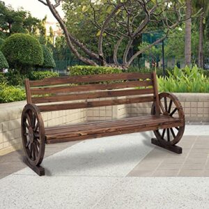 ide·o Outdoor Bench Garden Bench - Wooden Bench, Porch Bench, Benches for Outside, Wooden Benches Outdoor