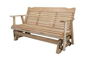 kilmer creek 5 foot natural cedar porch glider, amish crafted