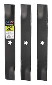 maxpower 561741b 3 blade set for 52” cut poulan/husqvarna/craftsman replaces 574-870801