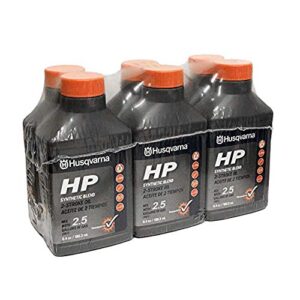 husqvarna hp 2 stroke oil 6.4 bottle 6-pack 593152603