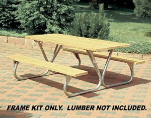 pilot rock heavy duty steel picnic table frames model btug-fr – made in the usa –