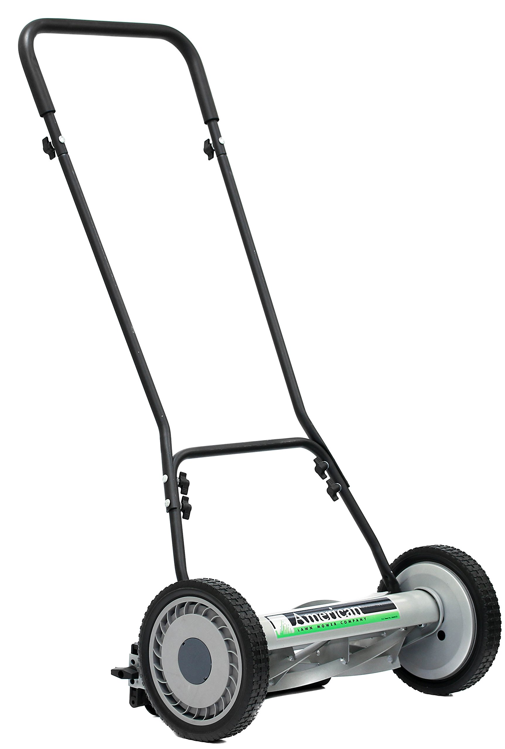 American Lawn Mower Company 1815-18 18-Inch 5-Blade Push Reel Lawn Mower, 18-Inch, 5-Blade, Black