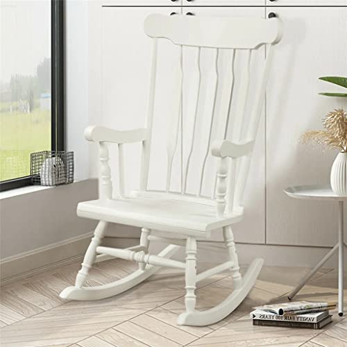 WYFDP Solid Wood Rocking Chair Porch Rocking Chair Indoor Outdoor Seating