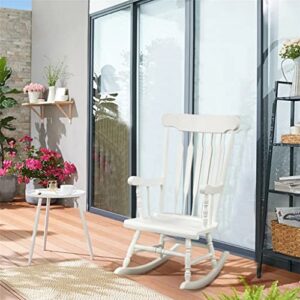 WYFDP Solid Wood Rocking Chair Porch Rocking Chair Indoor Outdoor Seating