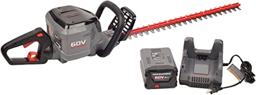 POWERWORKS 60V 24-Inch Brushed Hedge Trimmer, 2Ah Battery and Charger Included