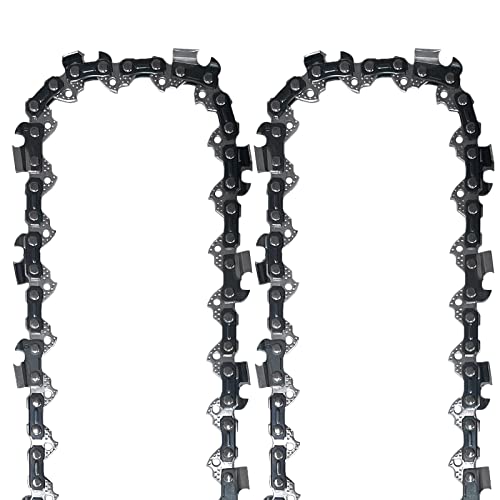 Opuladuo 2PC 12 Inch Chainsaw Chain for Greenworks 40V 20262 20292 Chainsaw, 12" Replacement Chain for Sun Joe SWJ698E 9A Chain Saw - 3/8" - .050" - 45 DL