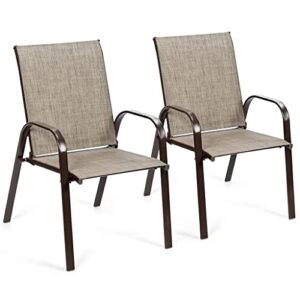 zhyh 2 piece patio chair outdoor dining chair garden terrace yard armchair