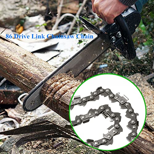 AILEETE 2-Packs 22 inch Chainaw Chain .325" LP Pitch - .058" Gauge - 86 Drive Links For 57CC Blue Max 2160 Chainsaw & 5200 5800 6200 Models, Replaces 21LPX086G