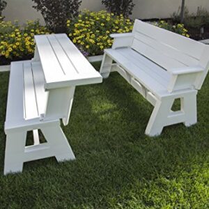 Premiere Products 5RCAT Resin Convert-A-Bench,White