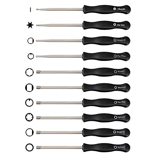 Carburetor Adjustment Tool Kit 10 Pcs Screwdrivers for Common 2 Cycle Small Engine STIHL Poulan Husqvarna MTD Ryobi Homelite Trimmer Weed Eater Chainsaw Carb Tune up Adjusting Tool