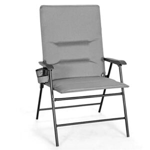 zhyh patio upholstered folding portable chair camping dining outdoor beach chair