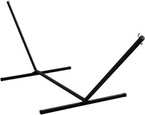 vivere 15′ heavy duty 3-beam hammock stand, black