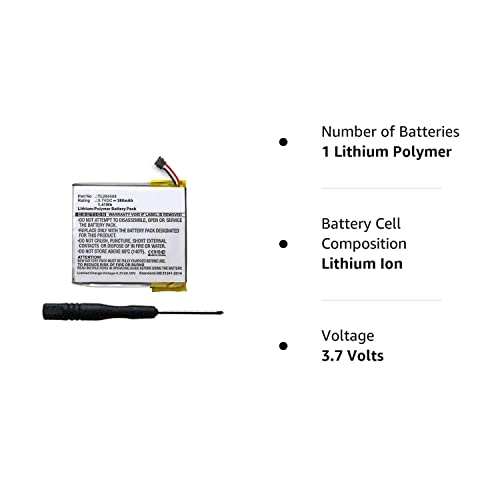 MPF Products 380mAh TL284443 Battery Replacement Compatible with Nest Learning Thermostat (2nd Generation)