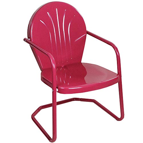 Northlight 34-Inch Outdoor Retro Tulip Armchair, Pink