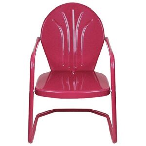 Northlight 34-Inch Outdoor Retro Tulip Armchair, Pink