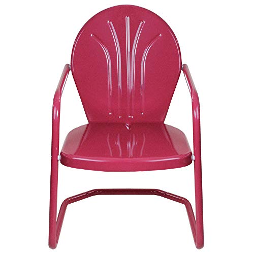 Northlight 34-Inch Outdoor Retro Tulip Armchair, Pink