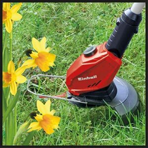 Einhell GE-CT Power X-Change 18-Volt Cordless 10-Inch Grass Trimmer / Edger, w/ 20pcs of Replacement Blades, Rotatable Motor Head, Telescopic Handle, Flower Guard