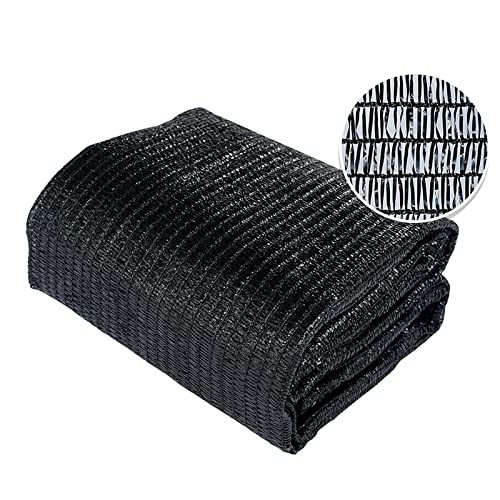 Agfabric SDR400812B 40% Sunblock Shade Cloth Cover with Clips for Plants 8’ X 12’, Black