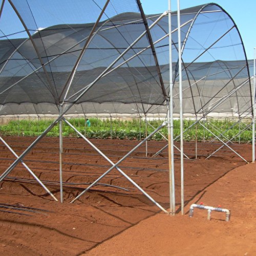 Agfabric SDR400812B 40% Sunblock Shade Cloth Cover with Clips for Plants 8’ X 12’, Black