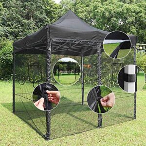 Yescom EZ Pop Up Canopy Mesh Sidewall with Window for 10ft Commercial Party Tent Vendor Food Shelter, 4pcs Sidewall Only