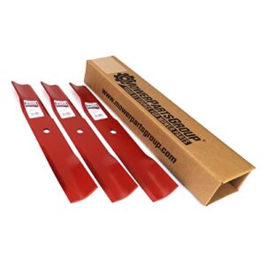 mowerpartsgroup (3) hi lift blades fits bad boy 48″ mz, mz magnum replaces 038-4825-00