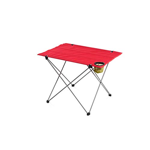 DOUBAO Folding Iron Rod Camping Picnic Table Portable Dining Tea Desk Outdoor Camping Barbecue Picnic Gear with Storage Bag