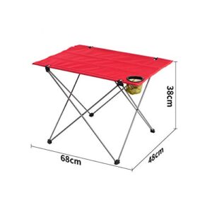 DOUBAO Folding Iron Rod Camping Picnic Table Portable Dining Tea Desk Outdoor Camping Barbecue Picnic Gear with Storage Bag