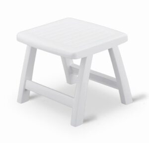 kettler roma patio ottoman in white