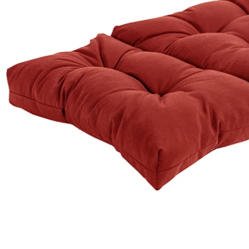 QILLOWAY Indoor/Outdoor Chaise Lounge Cushion,Spring/Summer Seasonal Replacement Cushions. (RED)