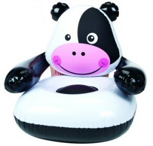 wil inflatable moo-cow chair