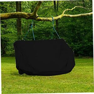 Eioflia Hanging Porch Swing Cover Waterproof Outdoor Swing Cover Patio Furniture Cover,Patio Swing Cover, Canopy Cover Hanging Swing Hammock, Black, 155 * 70 Cm/ 61.02 * 27.56''