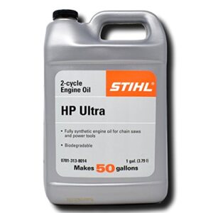 stihl 0781-313-8014 hp ultra 2 cycle engine oil – 1 gallon jug (128 ounces)