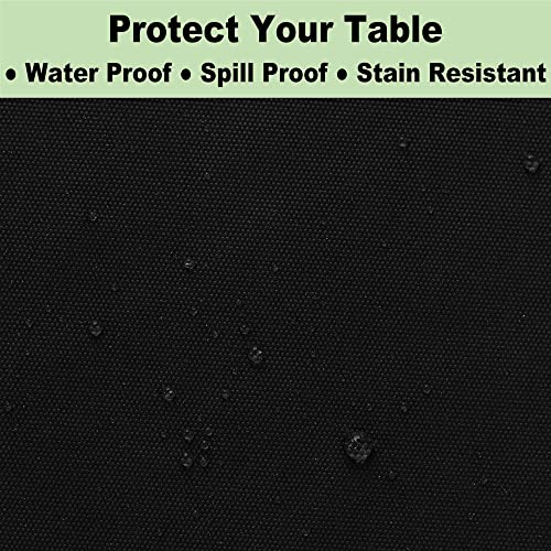 Plastic Black Tablecloths 3 Pack Disposable Table Covers 54 x 108 Inches Pitch Onyx Black Table Cloths for Parties Birthdays Weddings Anniversary BBQ Picnic, Fits 6 to 8 Foot Rectangle Tables