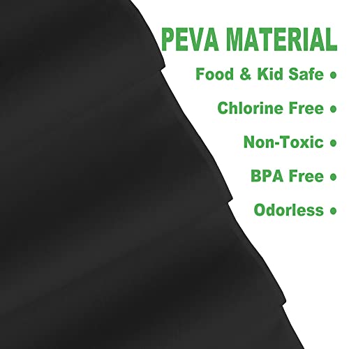 Plastic Black Tablecloths 3 Pack Disposable Table Covers 54 x 108 Inches Pitch Onyx Black Table Cloths for Parties Birthdays Weddings Anniversary BBQ Picnic, Fits 6 to 8 Foot Rectangle Tables