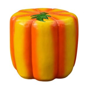 resin frp table and chair kit, creative pumpkin decoration, garden/courtyard/nursery decoration table and chair (color : stool-30x31cm)