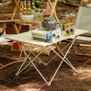 ZHYH Outdoor Camping Table Light Weight Camping Portable Foldable Table Dinner Desk Fishing Beaches Picnic