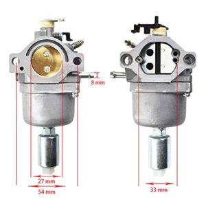 Carburetor Replacement for John Deere LA105 Riding Mower Tractor 42" 19.5HP Replacement for Briggs & Stratton 13.5 HP Engine 31F707 350777 14 HP V-Twin 808728 Carb 697203 795873 808891