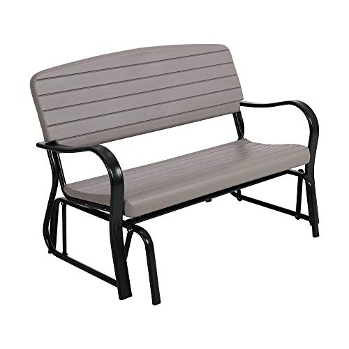 Lifetime 2871 Outdoor Glider Bench, 4 Foot, grey