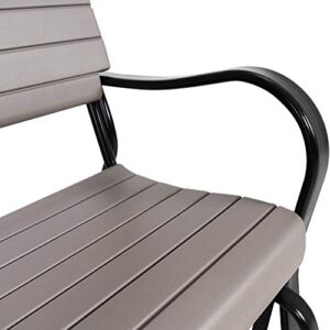 Lifetime 2871 Outdoor Glider Bench, 4 Foot, grey